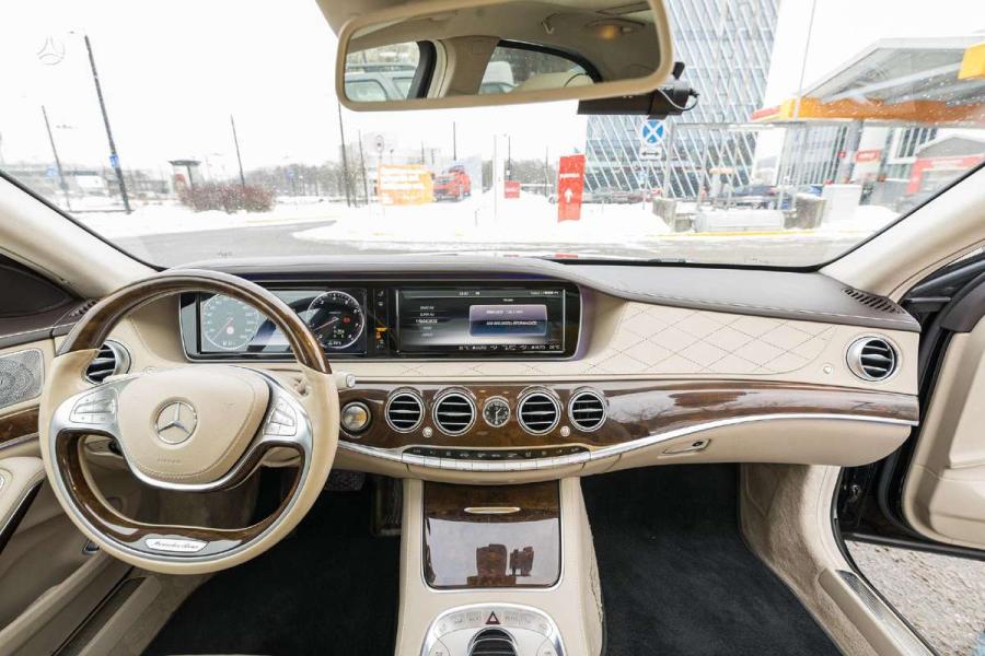 Melns Mercedes-Benz S 500 2015 Kauņa, ar dzinēja tilpumu 4.66 L un nobraukumu 205 tūkst. km par 29000 €, foto 21 vietnē AUTOMOTO.COM.LV