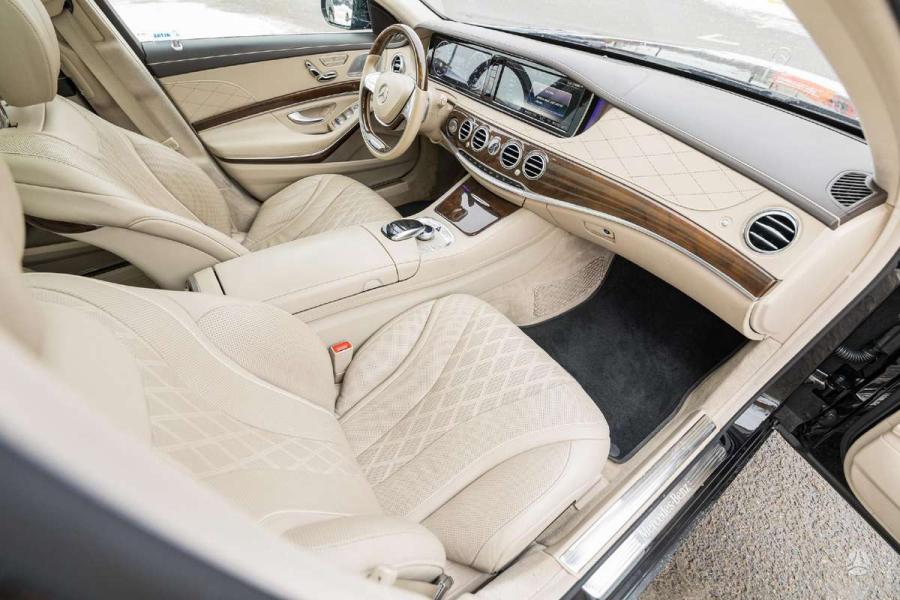 Melns Mercedes-Benz S 500 2015 Kauņa, ar dzinēja tilpumu 4.66 L un nobraukumu 205 tūkst. km par 29000 €, foto 23 vietnē AUTOMOTO.COM.LV