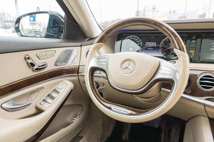 Melns Mercedes-Benz S 500 2015 Kauņa, ar dzinēja tilpumu 4.66 L un nobraukumu 205 tūkst. km par 29000 €, foto 28 vietnē AUTOMOTO.COM.LV