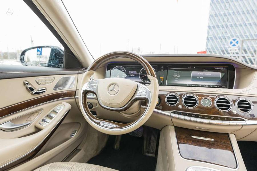Melns Mercedes-Benz S 500 2015 Kauņa, ar dzinēja tilpumu 4.66 L un nobraukumu 205 tūkst. km par 29000 €, foto 30 vietnē AUTOMOTO.COM.LV