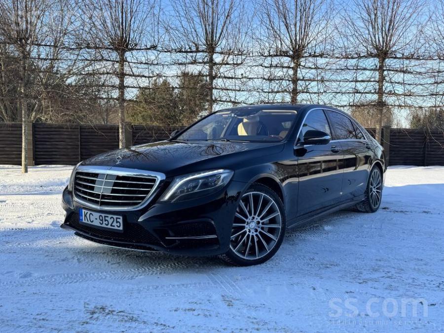 Melns Mercedes-Benz S 500 2015 Rīga, ar dzinēja tilpumu 4.70 L un nobraukumu 126 tūkst. km par 40000 €, foto 1 vietnē AUTOMOTO.COM.LV