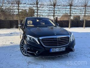 Black Mercedes-Benz S 500 2015 in Riga, with an engine capacity of 4.70 L and mileage of 126 thousand km for 40000 €, photo 3 on AUTOMOTO.COM.LV
