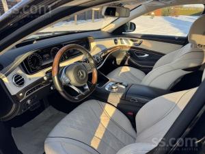 Black Mercedes-Benz S 500 2015 in Riga, with an engine capacity of 4.70 L and mileage of 126 thousand km for 40000 €, photo 9 on AUTOMOTO.COM.LV