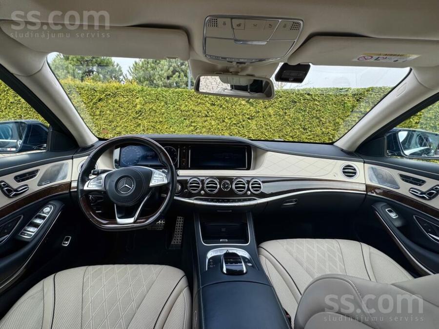 Melns Mercedes-Benz S 500 2015 Rīga, ar dzinēja tilpumu 4.70 L un nobraukumu 126 tūkst. km par 40000 €, foto 7 vietnē AUTOMOTO.COM.LV