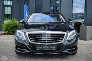 Black Mercedes-Benz S 500 2015 in Kaunas, with an engine capacity of 4.70 L and mileage of 211 thousand km for 24750 €, photo 5 on AUTOMOTO.COM.LV