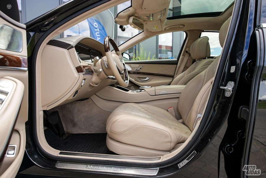 Black Mercedes-Benz S 500 2015 in Kaunas, with an engine capacity of 4.70 L and mileage of 211 thousand km for 24750 €, photo 26 on AUTOMOTO.COM.LV