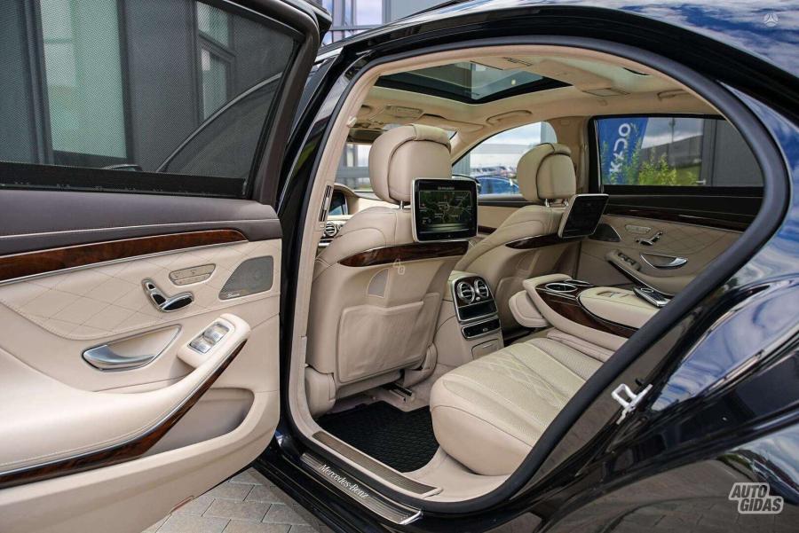 Black Mercedes-Benz S 500 2015 in Kaunas, with an engine capacity of 4.70 L and mileage of 211 thousand km for 24750 €, photo 36 on AUTOMOTO.COM.LV