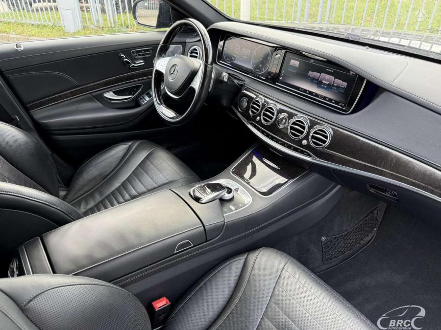 Melns Mercedes-Benz S 500 2015 Klaipėda, ar dzinēja tilpumu 4.66 L un nobraukumu 168 tūkst. km par 28900 €, foto 6 vietnē AUTOMOTO.COM.LV