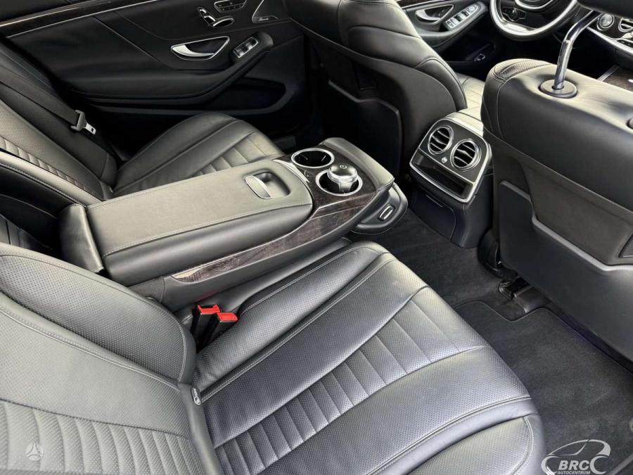 Melns Mercedes-Benz S 500 2015 Klaipėda, ar dzinēja tilpumu 4.66 L un nobraukumu 168 tūkst. km par 28900 €, foto 9 vietnē AUTOMOTO.COM.LV