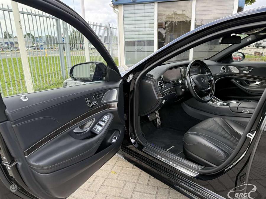 Melns Mercedes-Benz S 500 2015 Klaipėda, ar dzinēja tilpumu 4.66 L un nobraukumu 168 tūkst. km par 28900 €, foto 15 vietnē AUTOMOTO.COM.LV