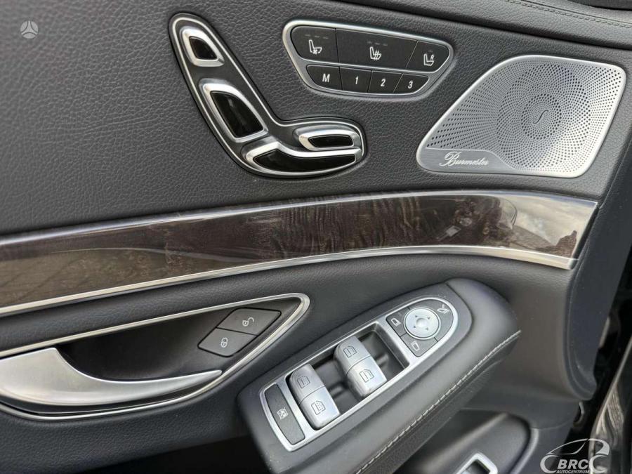 Melns Mercedes-Benz S 500 2015 Klaipėda, ar dzinēja tilpumu 4.66 L un nobraukumu 168 tūkst. km par 28900 €, foto 17 vietnē AUTOMOTO.COM.LV