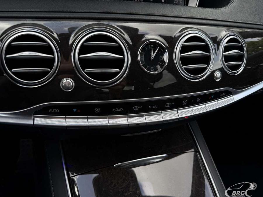 Melns Mercedes-Benz S 500 2015 Klaipėda, ar dzinēja tilpumu 4.66 L un nobraukumu 168 tūkst. km par 28900 €, foto 20 vietnē AUTOMOTO.COM.LV