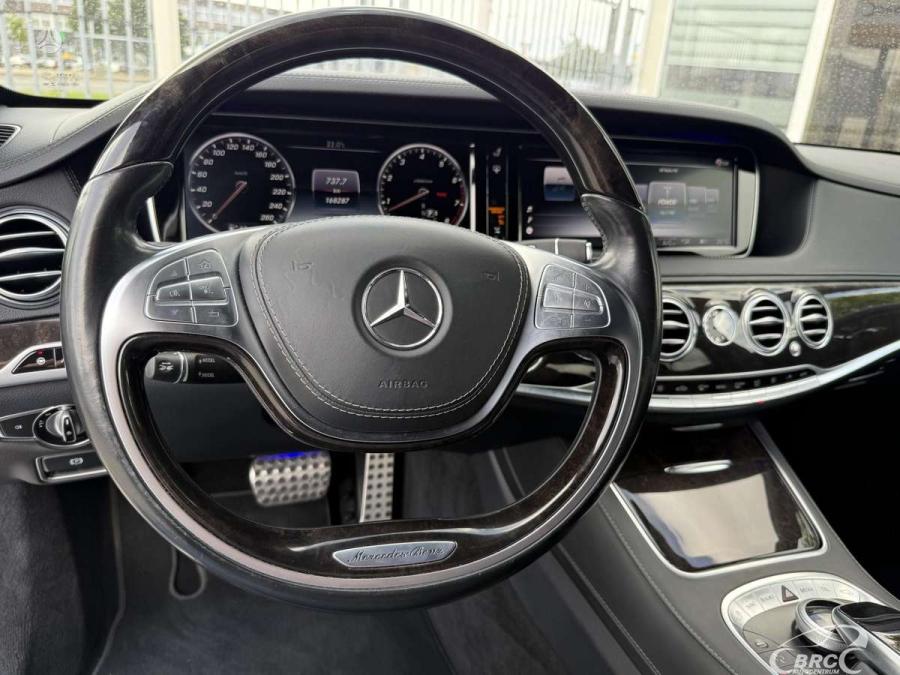 Melns Mercedes-Benz S 500 2015 Klaipėda, ar dzinēja tilpumu 4.66 L un nobraukumu 168 tūkst. km par 28900 €, foto 22 vietnē AUTOMOTO.COM.LV