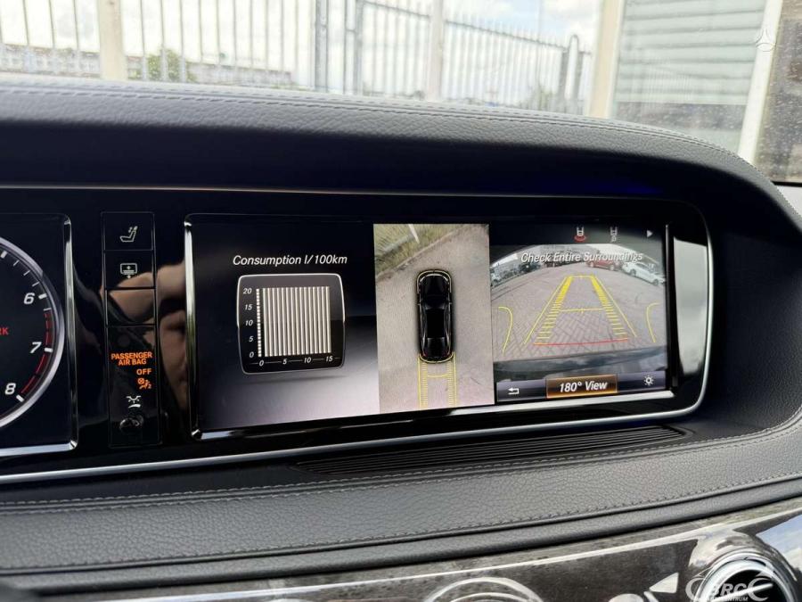 Melns Mercedes-Benz S 500 2015 Klaipėda, ar dzinēja tilpumu 4.66 L un nobraukumu 168 tūkst. km par 28900 €, foto 26 vietnē AUTOMOTO.COM.LV