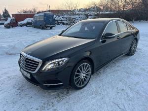 Black Mercedes-Benz S 500 2016 in Panevezys, with an engine capacity of 4.66 L and mileage of 245 thousand km for 26500 €, photo 2 on AUTOMOTO.COM.LV