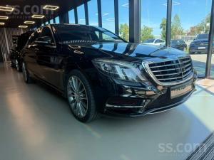 Black Mercedes-Benz S 500 2016 in Riga, with an engine capacity of 4.70 L and mileage of 177 thousand km for 35960 €, photo  on AUTOMOTO.COM.LV