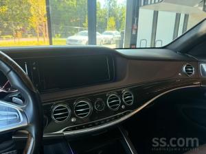 Black Mercedes-Benz S 500 2016 in Riga, with an engine capacity of 4.70 L and mileage of 177 thousand km for 35960 €, photo 10 on AUTOMOTO.COM.LV