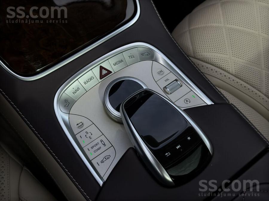 Melns Mercedes-Benz S 500 2016 Rīga, ar dzinēja tilpumu 4.70 L un nobraukumu 58 tūkst. km par 63290 €, foto 12 vietnē AUTOMOTO.COM.LV
