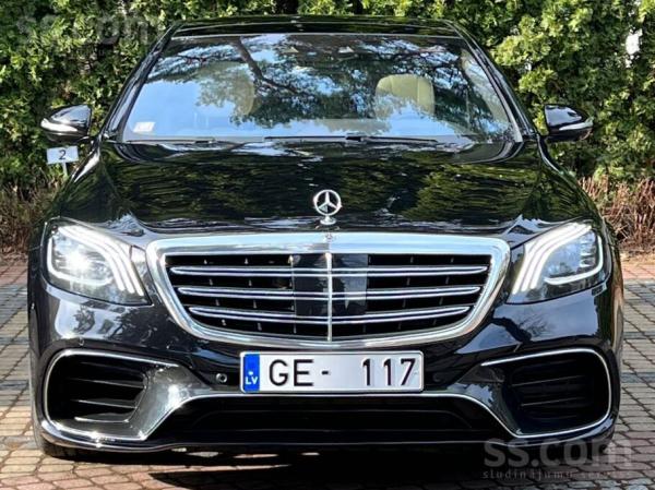 Melns Mercedes-Benz S 500 2018 Jūrmala, ar dzinēja tilpumu 3.00 L un nobraukumu 156 tūkst. km par 49700 €, foto 1 vietnē AUTOMOTO.COM.LV