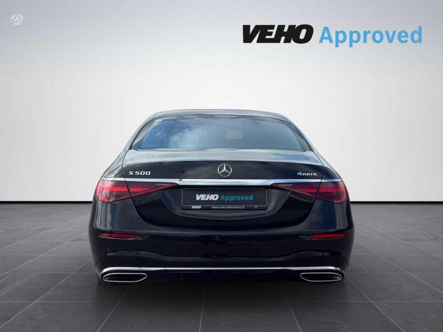 Black Mercedes-Benz S 500 2021 in Kaunas, with an engine capacity of 3.00 L and mileage of 132 thousand km for 74900 €, photo 5 on AUTOMOTO.COM.LV