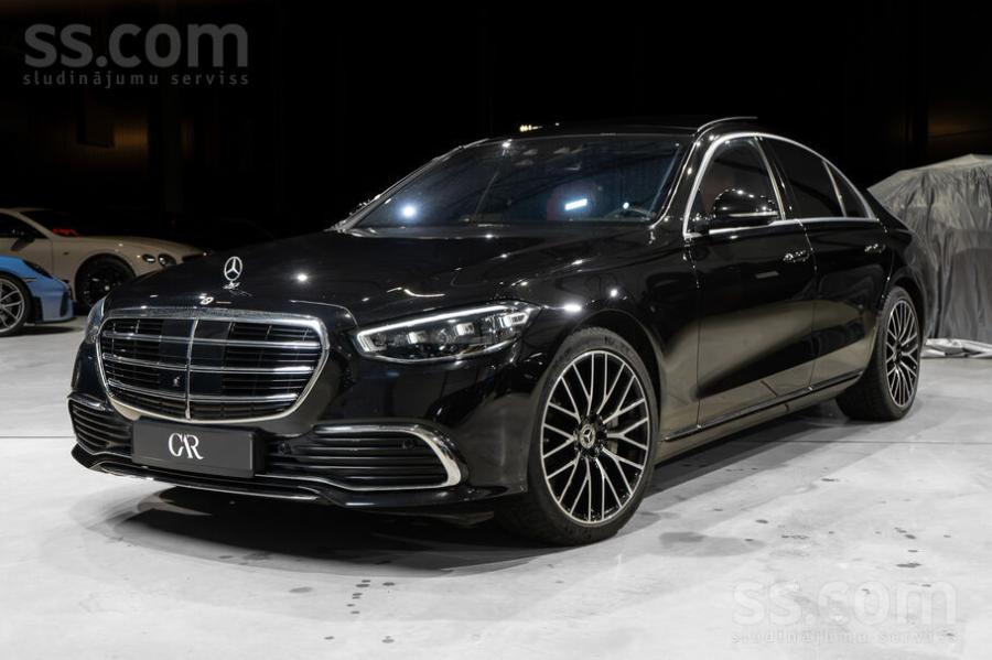 Melns Mercedes-Benz S 500 2022 Rīga, ar dzinēja tilpumu 4.00 L un nobraukumu 35 tūkst. km par 79000 €, foto 1 vietnē AUTOMOTO.COM.LV