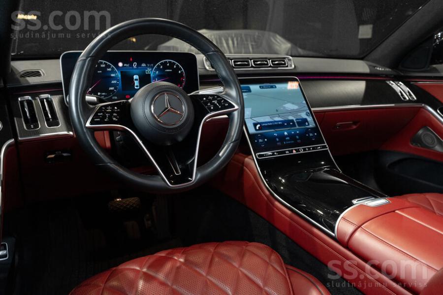 Melns Mercedes-Benz S 500 2022 Rīga, ar dzinēja tilpumu 4.00 L un nobraukumu 35 tūkst. km par 79000 €, foto 9 vietnē AUTOMOTO.COM.LV