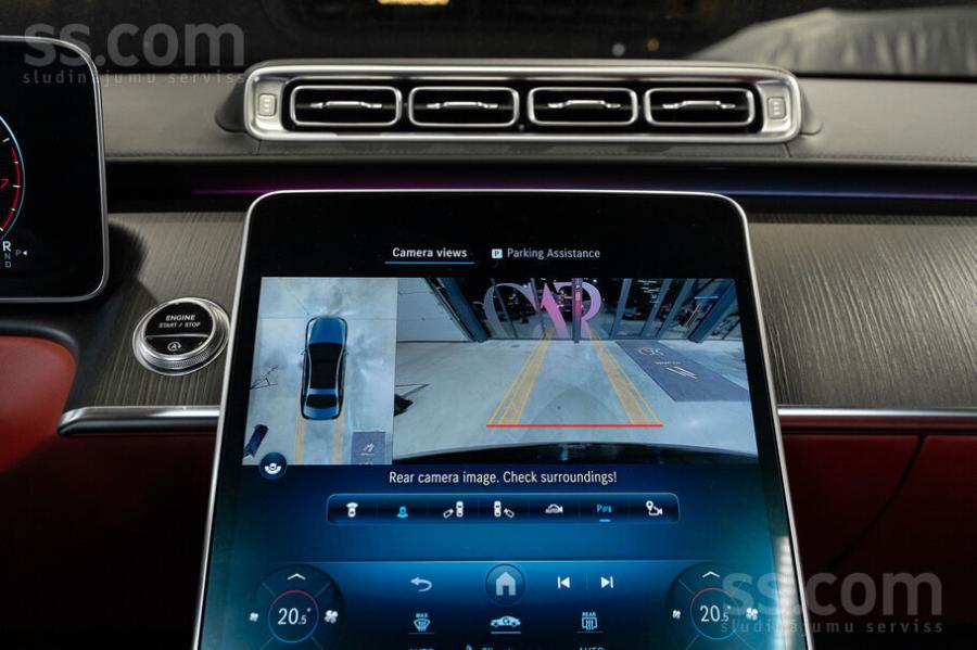 Melns Mercedes-Benz S 500 2022 Rīga, ar dzinēja tilpumu 4.00 L un nobraukumu 35 tūkst. km par 79000 €, foto 25 vietnē AUTOMOTO.COM.LV