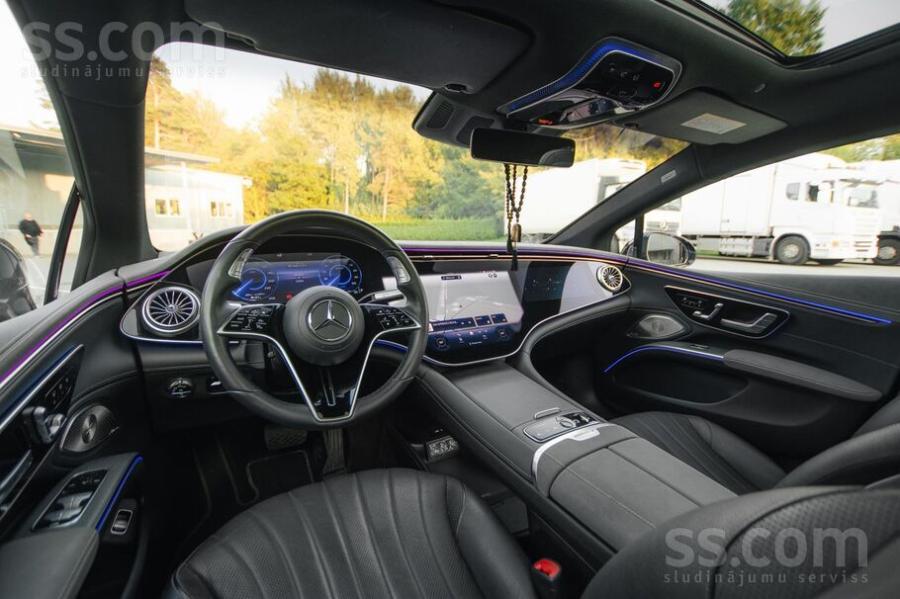 Black Mercedes-Benz S 500 2022 in Riga, with an engine capacity of 4.60 L and mileage of 48 thousand km for 66550 €, photo 11 on AUTOMOTO.COM.LV