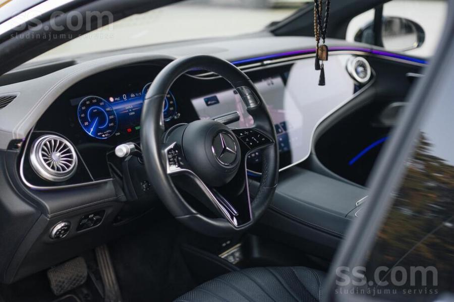 Black Mercedes-Benz S 500 2022 in Riga, with an engine capacity of 4.60 L and mileage of 48 thousand km for 66550 €, photo 12 on AUTOMOTO.COM.LV