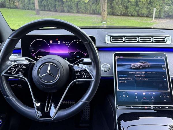 Melns Mercedes-Benz S 500 2022 Viļņa, ar dzinēja tilpumu 3.00 L un nobraukumu 66 tūkst. km par 64900 €, foto 7 vietnē AUTOMOTO.COM.LV