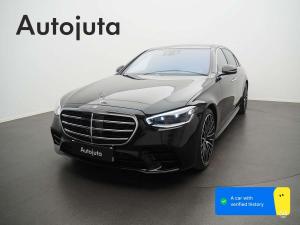 Black Mercedes-Benz S 500 2022 in Vilnius, with an engine capacity of 3.00 L and mileage of 53 thousand km for 79900 €, photo  on AUTOMOTO.COM.LV