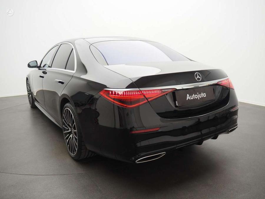Black Mercedes-Benz S 500 2022 in Vilnius, with an engine capacity of 3.00 L and mileage of 53 thousand km for 79900 €, photo 7 on AUTOMOTO.COM.LV