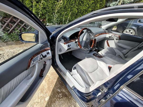 Zils Mercedes-Benz S 500 1999 Kauņa, ar dzinēja tilpumu 5.00 L un nobraukumu 275 tūkst. km par 3600 €, foto 5 vietnē AUTOMOTO.COM.LV