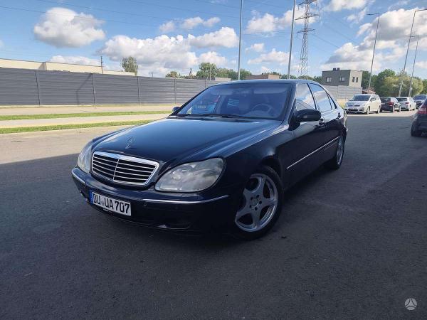 Blue Mercedes-Benz S 500 1999 in Kaunas, with an engine capacity of 4.97 L and mileage of 277 thousand km for 3750 €, photo 3 on AUTOMOTO.COM.LV