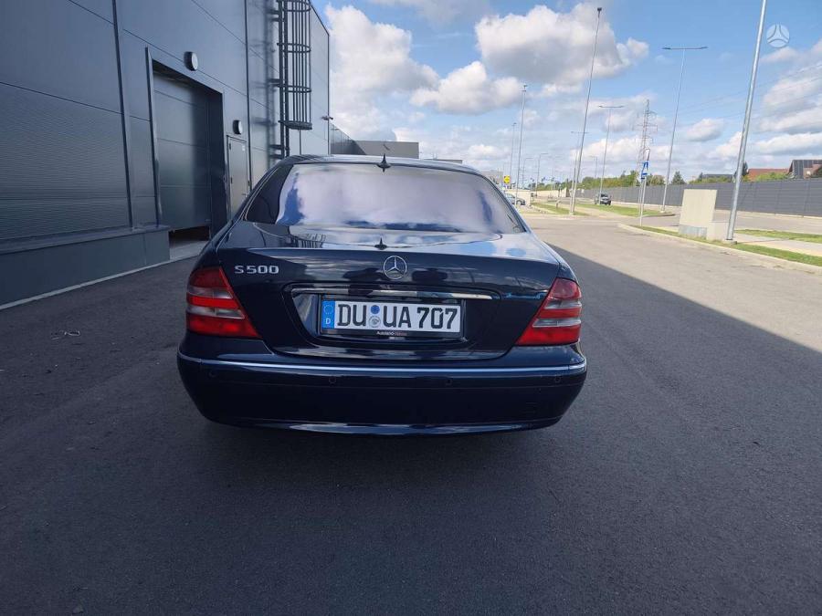 Zils Mercedes-Benz S 500 1999 Kauņa, ar dzinēja tilpumu 4.97 L un nobraukumu 277 tūkst. km par 3750 €, foto 6 vietnē AUTOMOTO.COM.LV