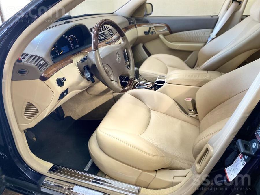 Zils Mercedes-Benz S 500 2003 Rīga, ar dzinēja tilpumu 5.00 L un nobraukumu 244 tūkst. km par 5500 €, foto 6 vietnē AUTOMOTO.COM.LV