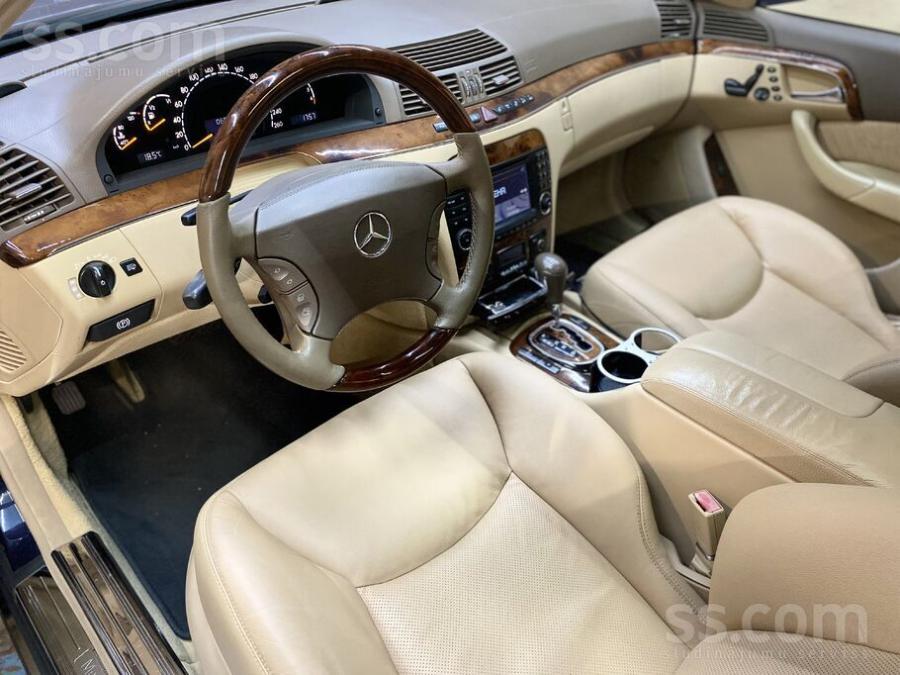 Zils Mercedes-Benz S 500 2003 Rīga, ar dzinēja tilpumu 5.00 L un nobraukumu 244 tūkst. km par 5500 €, foto 9 vietnē AUTOMOTO.COM.LV