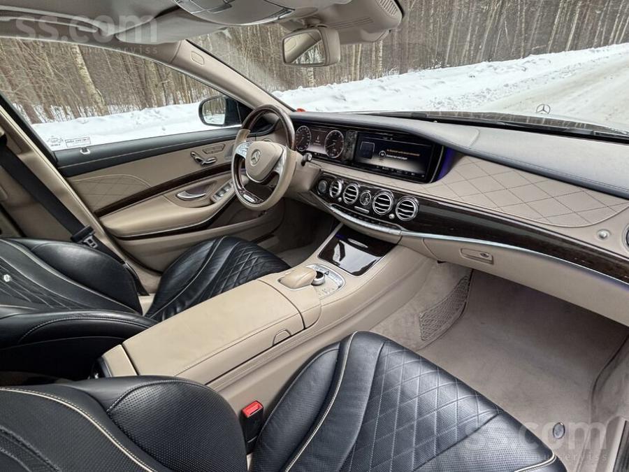 Zils Mercedes-Benz S 500 2014 Rīga, ar dzinēja tilpumu 4.70 L un nobraukumu 110 tūkst. km par 28990 €, foto 12 vietnē AUTOMOTO.COM.LV