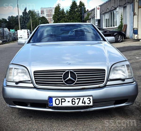 Grey Mercedes-Benz S 500 1994 in Riga, with an engine capacity of 5.00 L and mileage of 292 thousand km for 6750 €, photo 1 on AUTOMOTO.COM.LV