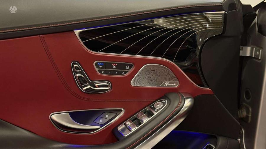 Pelēks Mercedes-Benz S 500 2015 Viļņa, ar dzinēja tilpumu 4.60 L un nobraukumu 171 tūkst. km par 55500 €, foto 19 vietnē AUTOMOTO.COM.LV