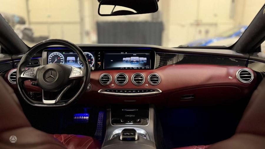 Pelēks Mercedes-Benz S 500 2015 Viļņa, ar dzinēja tilpumu 4.60 L un nobraukumu 171 tūkst. km par 55500 €, foto 28 vietnē AUTOMOTO.COM.LV