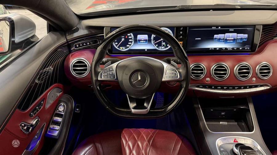 Pelēks Mercedes-Benz S 500 2015 Viļņa, ar dzinēja tilpumu 4.60 L un nobraukumu 171 tūkst. km par 55500 €, foto 29 vietnē AUTOMOTO.COM.LV