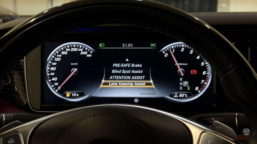 Pelēks Mercedes-Benz S 500 2015 Viļņa, ar dzinēja tilpumu 4.60 L un nobraukumu 171 tūkst. km par 55500 €, foto 33 vietnē AUTOMOTO.COM.LV