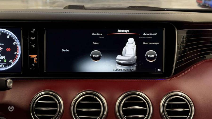 Pelēks Mercedes-Benz S 500 2015 Viļņa, ar dzinēja tilpumu 4.60 L un nobraukumu 171 tūkst. km par 55500 €, foto 34 vietnē AUTOMOTO.COM.LV