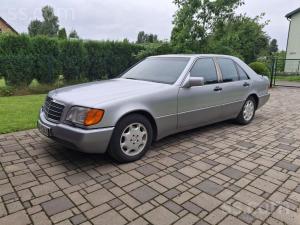 Grey Mercedes-Benz S 500 1991 in Riga, with an engine capacity of 5.00 L and mileage of 250 thousand km for 14500 €, photo  on AUTOMOTO.COM.LV