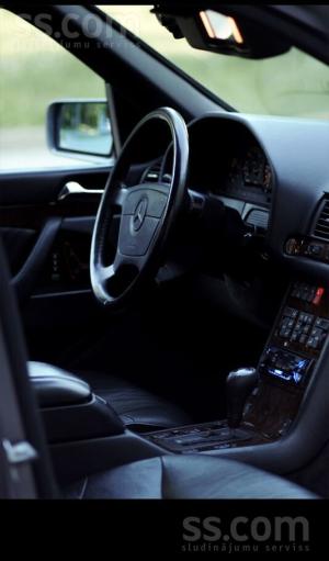 Grey Mercedes-Benz S 500 1995 in Riga, with an engine capacity of 5.00 L and mileage of 199 thousand km for 13300 €, photo 8 on AUTOMOTO.COM.LV