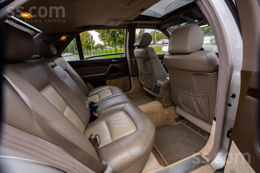 Pelēks Mercedes-Benz S 500 1995 Jelgava, ar dzinēja tilpumu 5.00 L un nobraukumu 113 tūkst. km par 15000 €, foto 12 vietnē AUTOMOTO.COM.LV