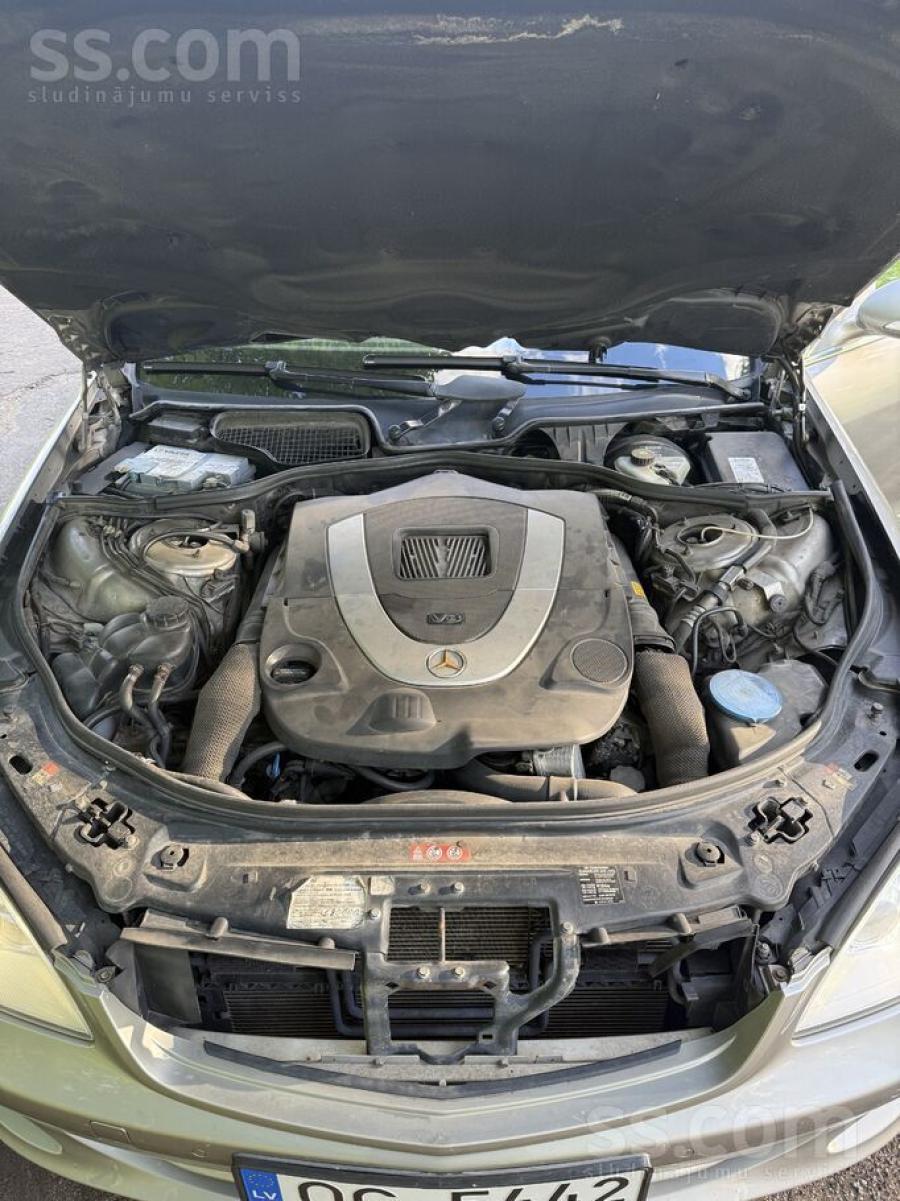Grey Mercedes-Benz S 500 2005 in Riga, with an engine capacity of 5.50 L and mileage of 323 thousand km for 8299 €, photo 20 on AUTOMOTO.COM.LV