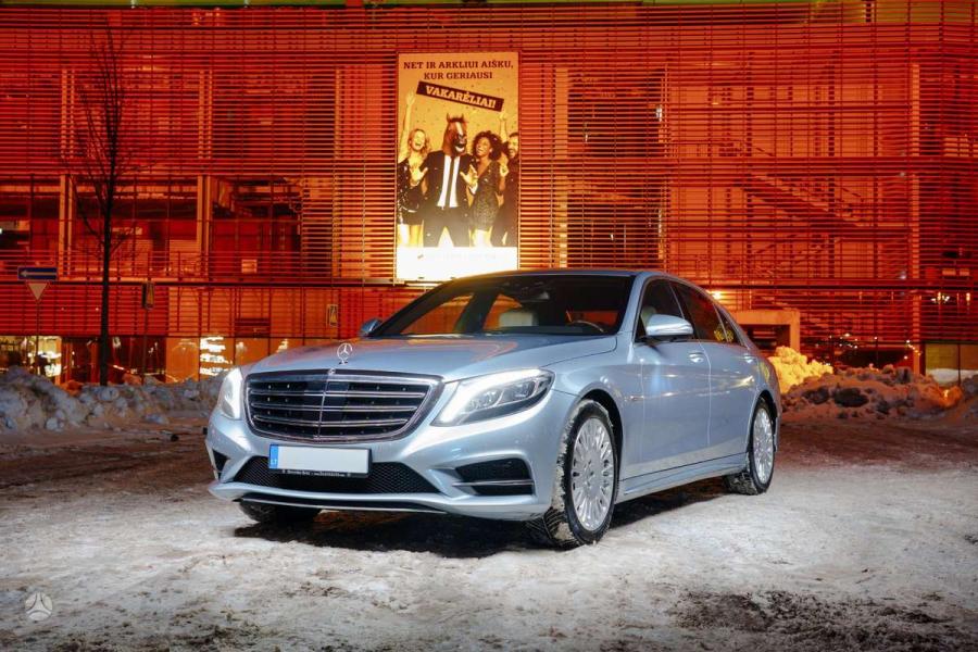 Grey Mercedes-Benz S 500 2014 in Klaipeda, with an engine capacity of 4.70 L and mileage of 167 thousand km for 37000 €, photo 3 on AUTOMOTO.COM.LV