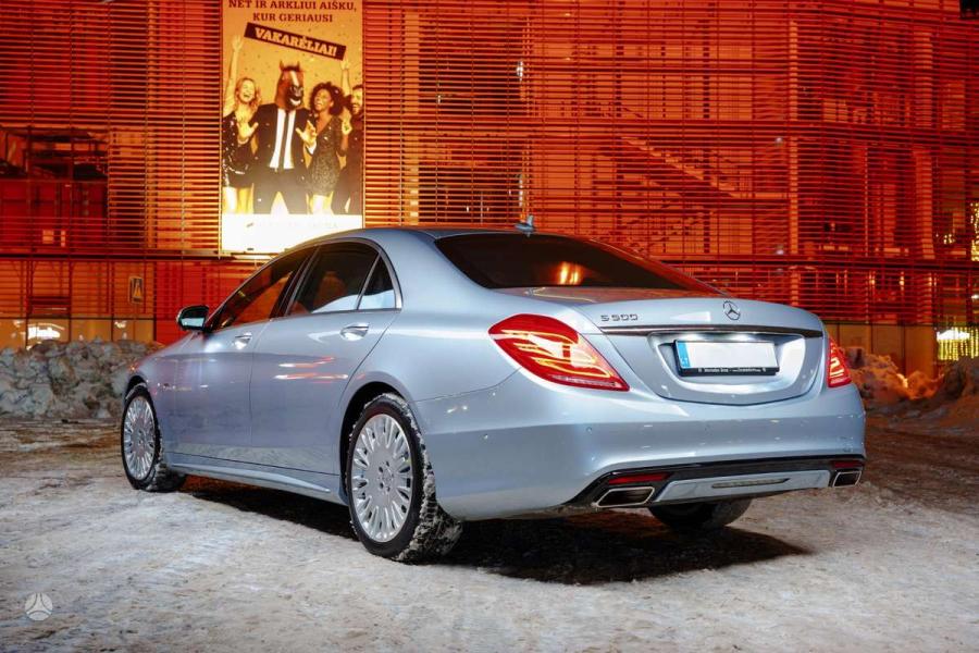 Grey Mercedes-Benz S 500 2014 in Klaipeda, with an engine capacity of 4.70 L and mileage of 167 thousand km for 37000 €, photo 4 on AUTOMOTO.COM.LV